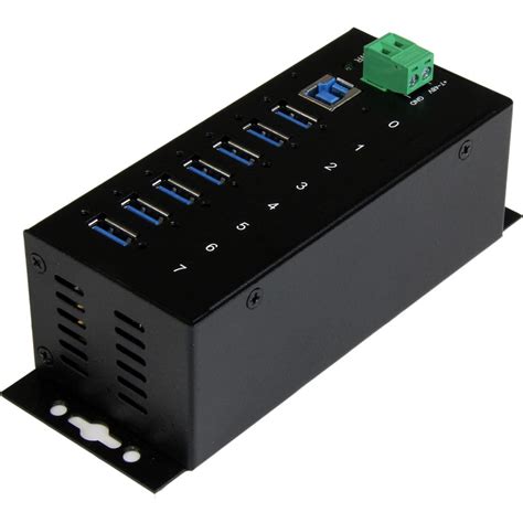 StarTech 7 Port Industrial USB 3 0 Hub ESD And Surge Protection