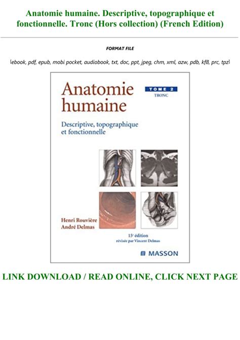 PDF EPub Anatomie Humaine Descriptive Topographique Et