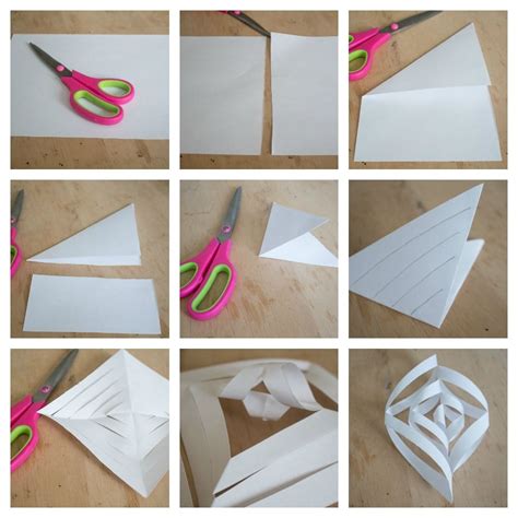 Easy To Make 3D Paper Snowflakes Manualidades Navidad Cosas Para Hacer