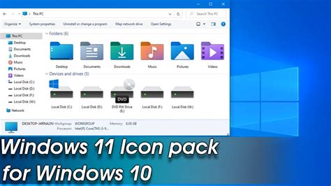 Windows 11 Icon Pack For Windows 10 19h1 21h2 YouTube