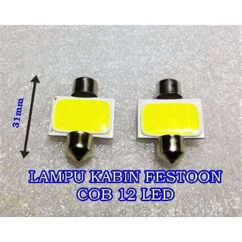 Jual Lampu Led Kabin Plafon Festoon Mobil Cob Plasma Mm Shopee