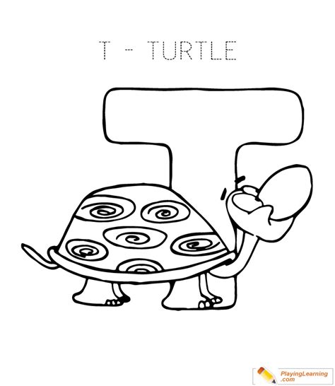 Letter T Coloring Page Free Letter T Coloring Page