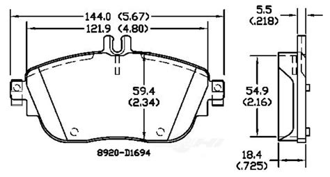 Mercedes Benz B250e Omniparts Brake Pad 13051390 Mercedes Benz 13051390 Infiniti Warwick Ri