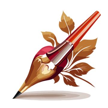 Free Paintbrush Vector Sticker Clipart Colorful Sketch Pen With An