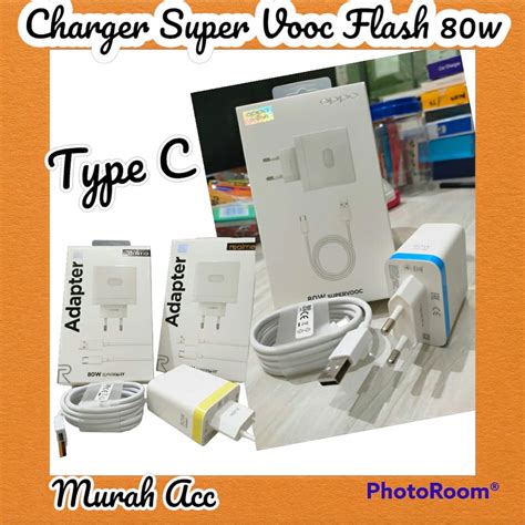 Jual Travel Charger Casan 80W SUPERVOOC SUPER FLASH CHARGER TYPE C ORI