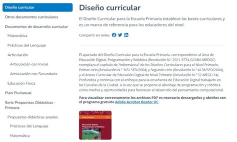 Diseño Curricular de Primaria 2024 Portal Docente