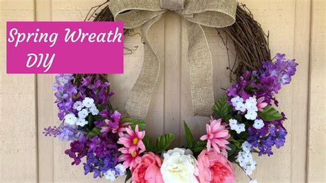 Dollar Tree Spring Farmhouse Wreath DIY