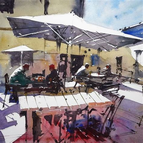 Tim Wilmot Watercolour Tutors Instagram Profile Post The Sunny Pub