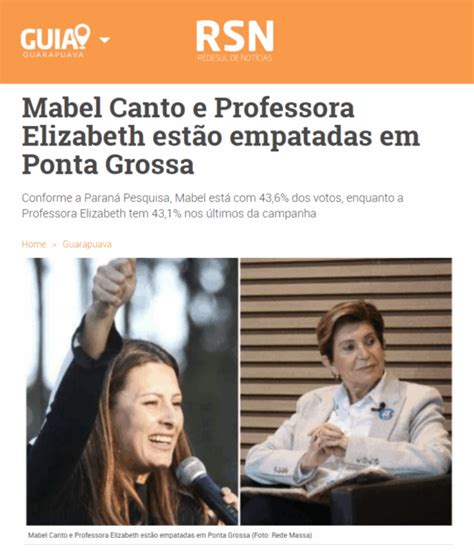 Rede Sul De Not Cias Divulga Pesquisa Realizado Pela Paran Pesquisas