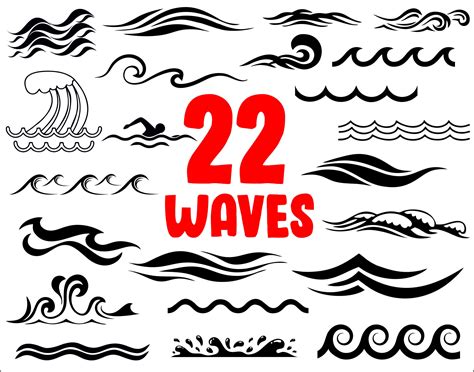 Wave Svgwaves Svgwave Clipartwave Decalwave Etsy