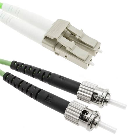 Cabo de fibra óptica OM5 multimodo duplex 50µm 125µm LC PC para ST PC