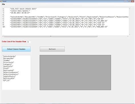 csv importing to datagridview with commas and double