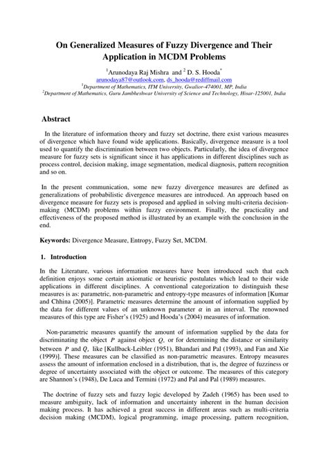 pdf on generalized measures of fuzzy divergence measures
