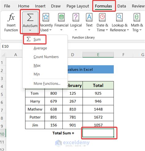 how to apply the formulas for addition subtraction multiplication and division in excel