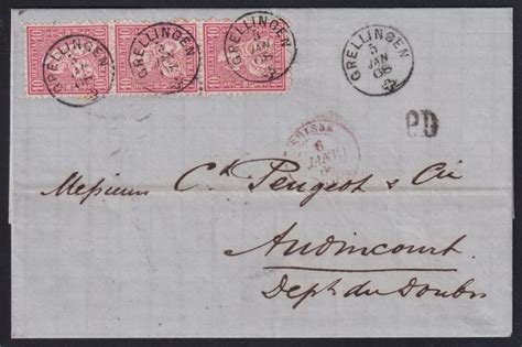 Schweiz Sitzende Helvetia Nr 38 Auf Faltumschlag Briefmarken World