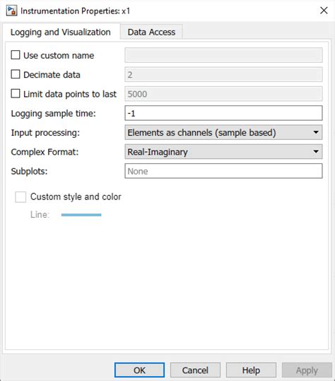 view and edit logging and visualization properties for logged signal matlab mathworks 한국