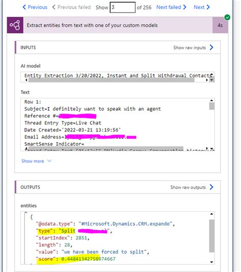 solved entity extraction and multiple rows in an excel fi power platform community