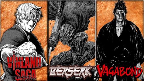 Berserk Vagabond Y Vinland Saga Los Grandes Del Seinen Youtube