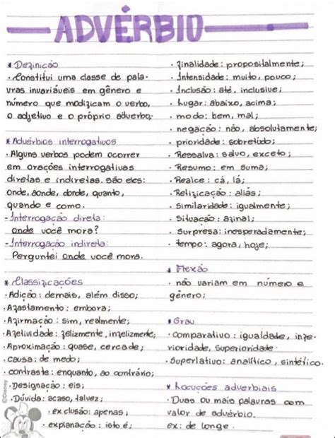 Mapas Mentais Sobre Adverbios Study Maps