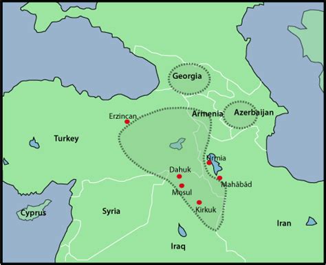 About The Kurdish Language Geographical Distribution