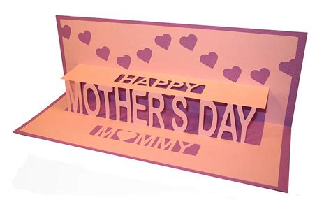 Happy Mother S Day Personalised Pop Up Card By Ruth Springer Design