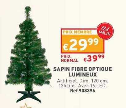 Promo Sapin Fibre Optique Lumineux Chez Trafic ICatalogue Fr