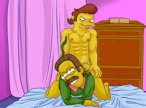 Ned Flanders Moans On Snake Jailbird S Dong Hot Gay Comics