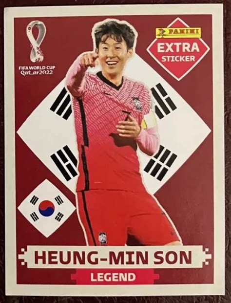 HEUNG MIN SON EXTRA Sticker Base Panini Qatar 2022 Legend Rare EUR 12