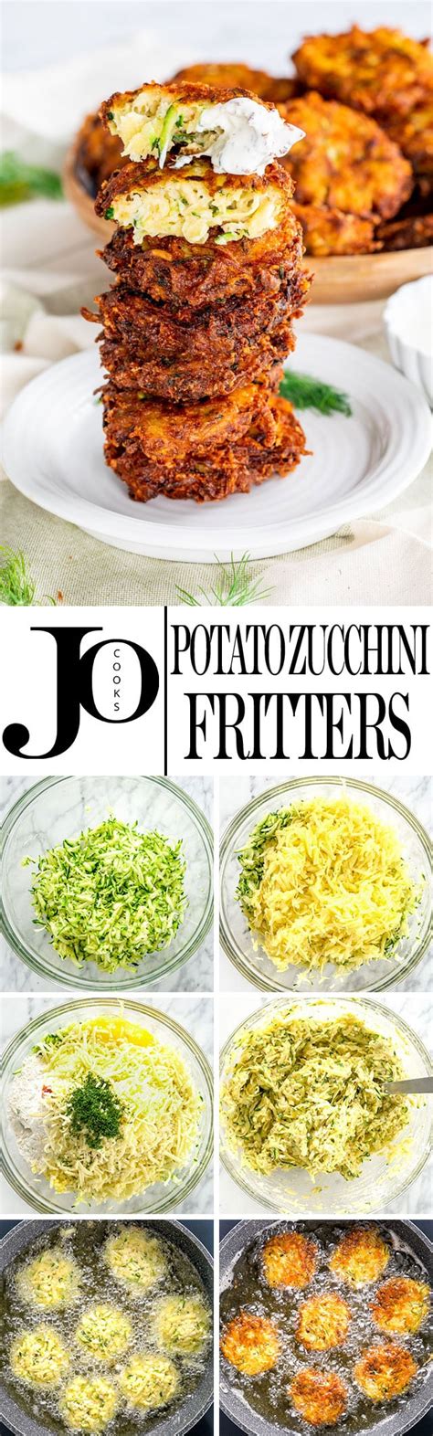 Potato Zucchini Fritters Jo Cooks