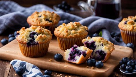 Homemade Bakery Style Blueberry Streusel Muffins Recipe