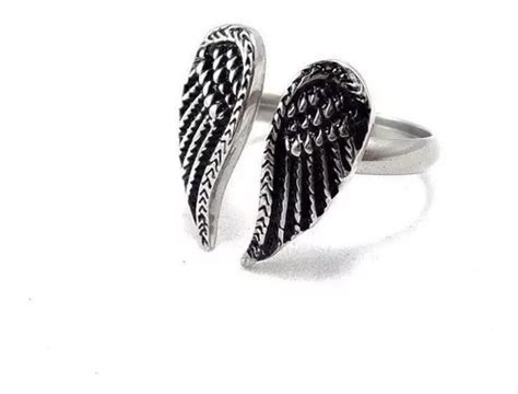 Anillo Alas De Ngel Acero Quir Rgico Arcana Caeli