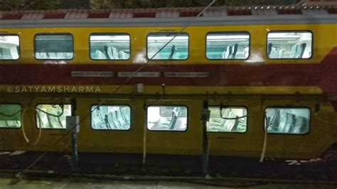 LUCKNOW DOUBLE DECKER AC TRAIN Fantastic Interiors Of Double Decker