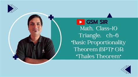 Math Class Triangle Chapter Basic Proportionality Theorem Bpt