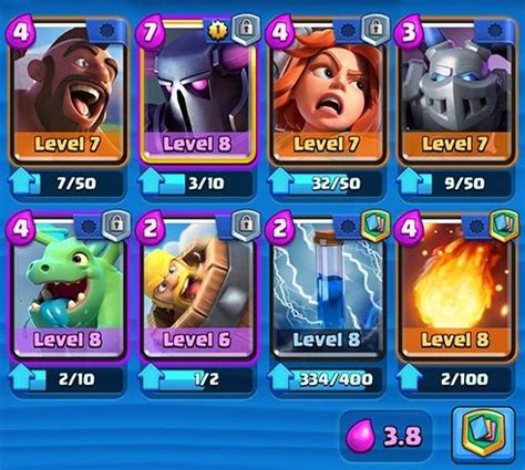 Guide des besten Decks Clash Royale für Arena 7 JeuMobi