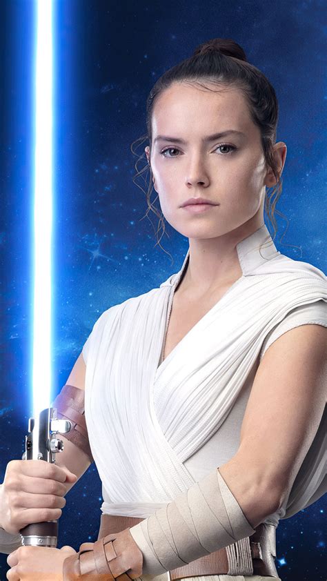 Rey Lightsaber Star Wars The Rise Of Skywalker Phone Background