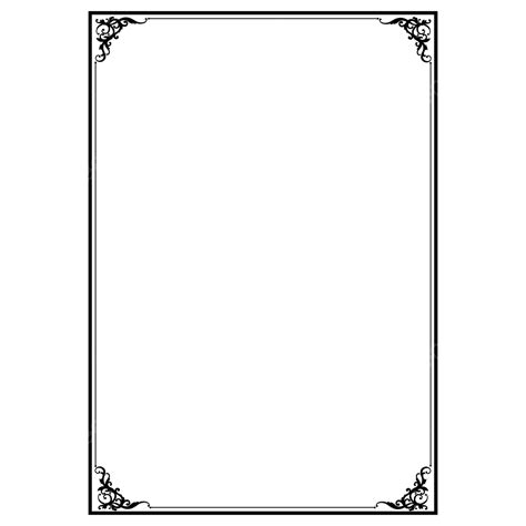 Border Frame Black Simple Infoupdate Org