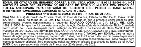 EDITAL DE CITAÇÃO VerdadeOn