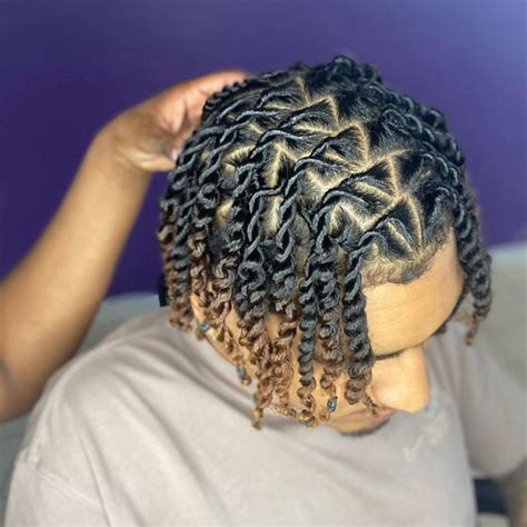 55 Attractive Two Strand Twists Hairstyles For Black Men To Wear In