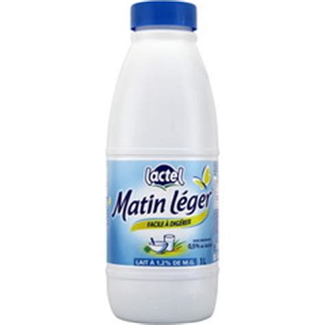 Lactel Matin Leger Lait Demi Ecreme Frais Bouteille 1l Tous Les
