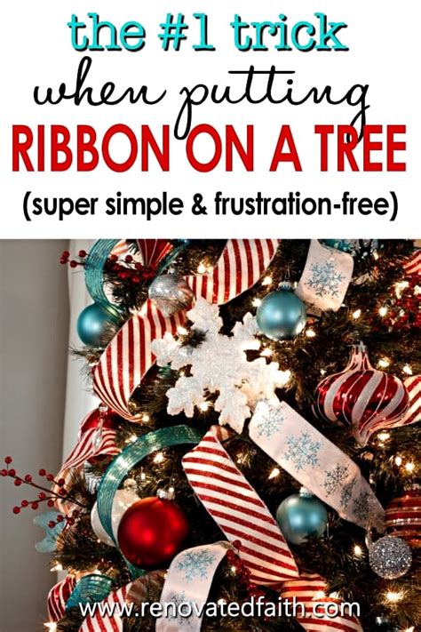 Professionally Decorated Christmas Trees With Ribbon