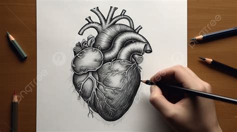 Fondo Dibujo De Corazon Humano Paso A Paso Fondo Dibujos De Corazones