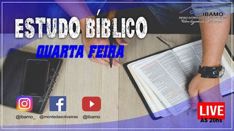 03 11 2021 QUARTA FEIRA ESTUDO BÍBLICO IGREJA BATISTA MONTE DAS