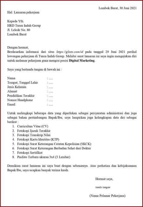 Contoh Cv Singkat Padat Jelas Contoh Surat Resmi