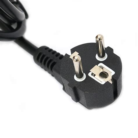 EU Plug Power Supply Cord Cee7 7 To IEC320 C13 Compliant Black European