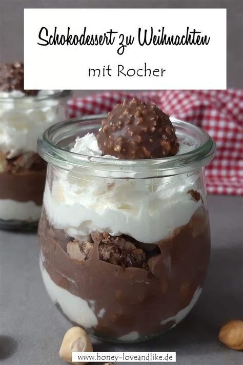 Das Beste Schokodessert Zu Weihnachten Rocher Schichtdessert Dessert