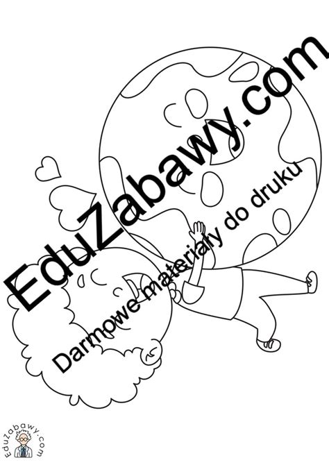 Kolorowanki Dzień Ziemi do druku za darmo dla dzieci 4 5 6 latków