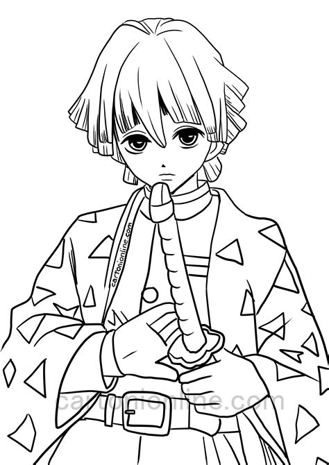 Introduzir Imagem Desenhos Para Colorir De Demon Slayer Br