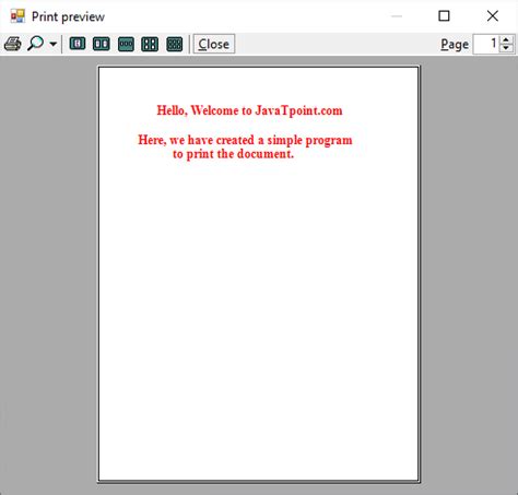 VB NET Print Dialog Box Javatpoint
