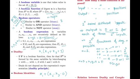 boolean algebra expressions functions and duality youtube