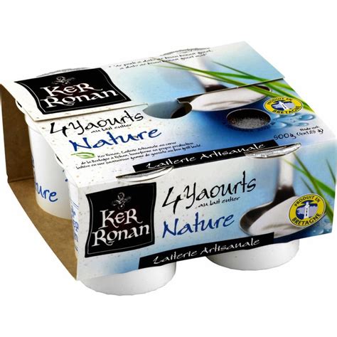 Yaourt Nature Ker Ronan Les Pots De G Prix Carrefour Pot De